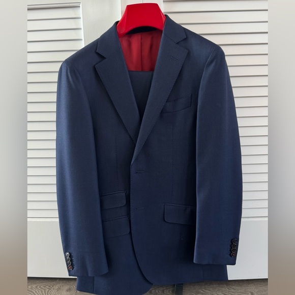 Suitsupply | Suits & Blazers | Navyblue Suitsupply Sienna Suit Birdseye Pattern Size 36r | Poshmark